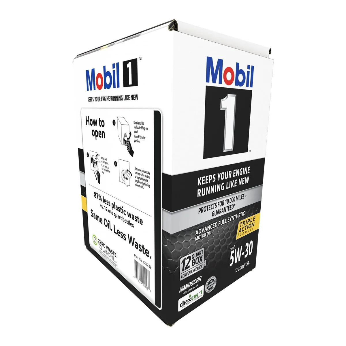 Mobil 1 Advanced Full Synthetic Motor Oil 5W-30, 12 Qt Bag In Box ...