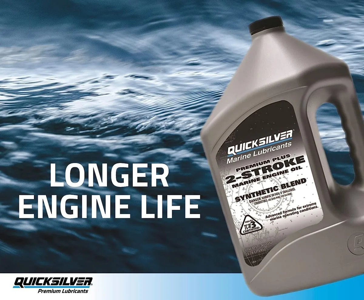 Quicksilver Premium Plus 2 Stroke Marine Engine Oil - 1 Gallon ...